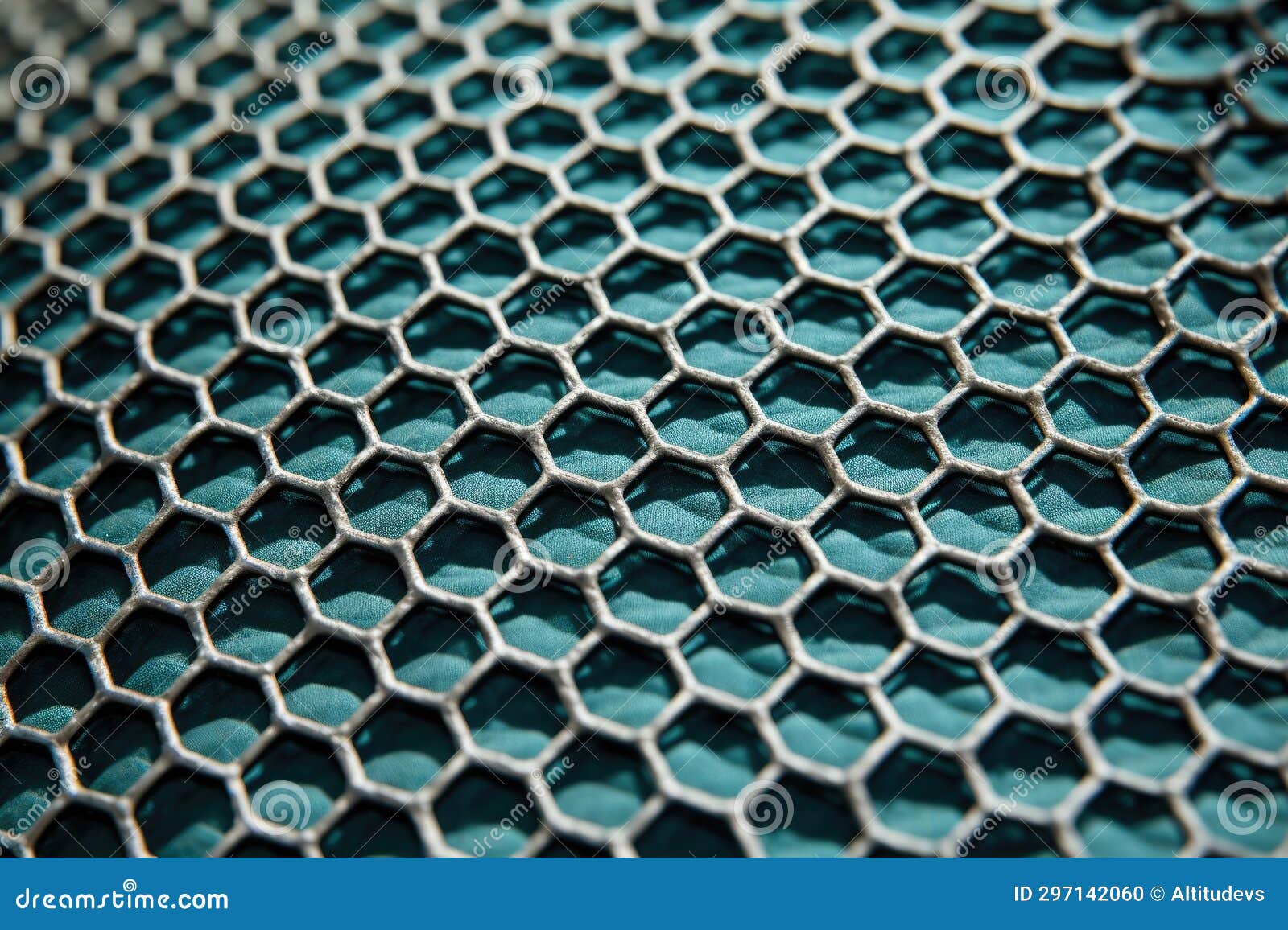 Macro Shot of Mesh Fabric with Repeated Hexagon Pattern Stock Photo ...