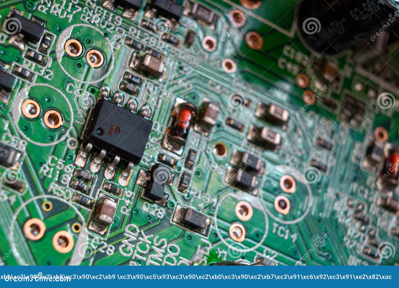 Three-dimensional View of the Electronic Board of a Digital Set-top Box ...