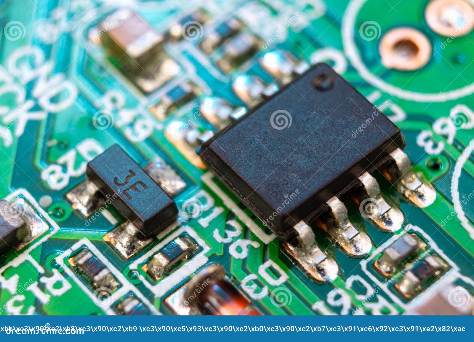 Three-dimensional View of the Electronic Board of a Digital Set-top Box ...