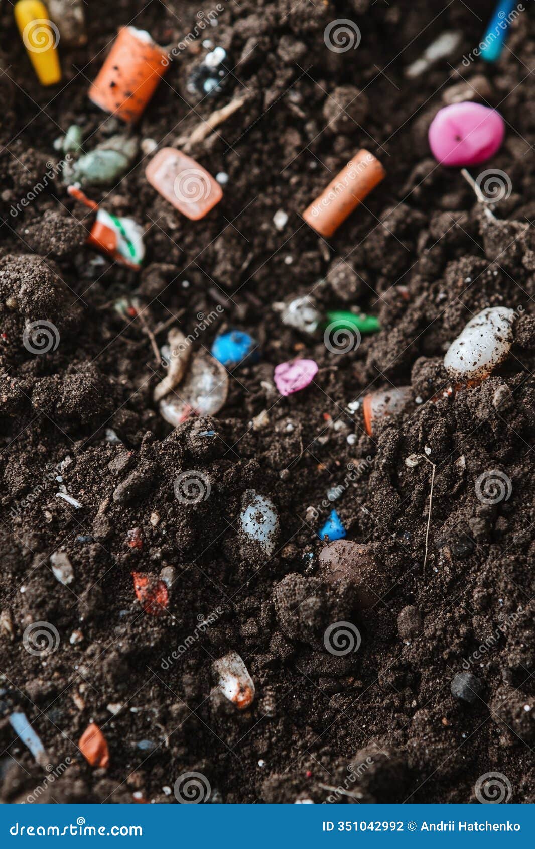Microplastics In Soil Sample, Magnified View Stock Photography ...
