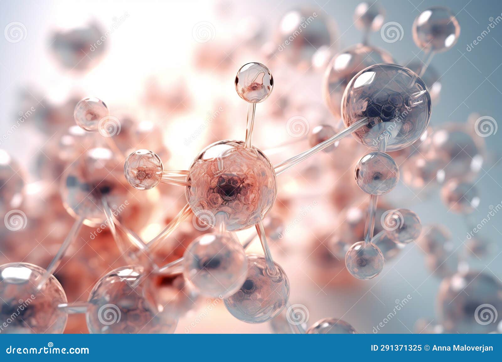 Macro Shot of Molecule. Scientific Image Stock Image - Image of ...