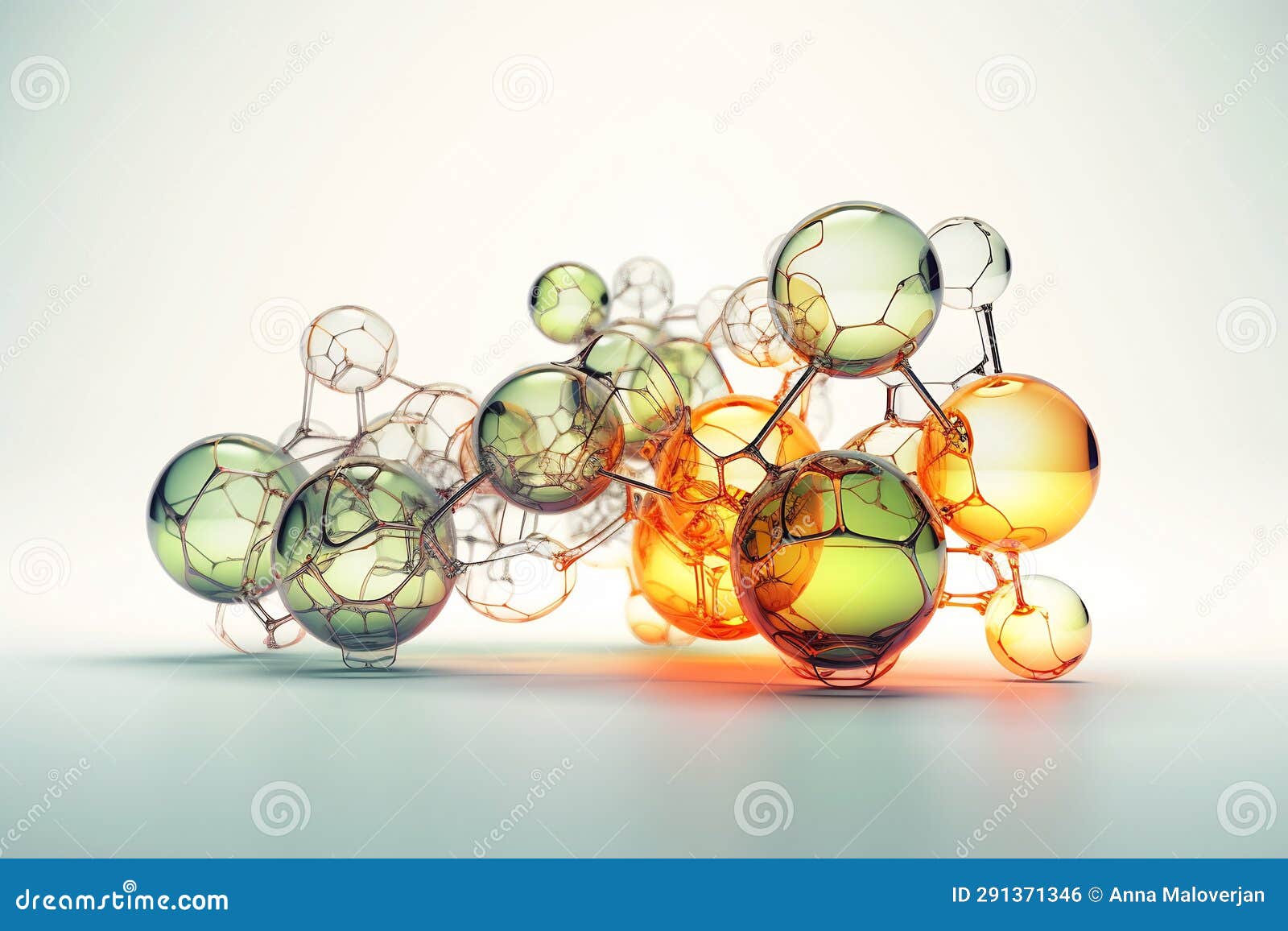 Macro Shot of Molecule. Scientific Image Stock Photo - Image of ...
