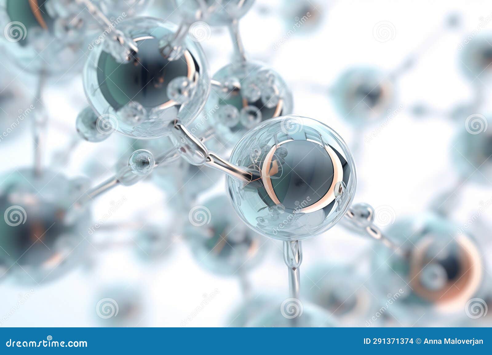 Macro Shot of Molecule. Scientific Image Stock Photo - Image of micro ...