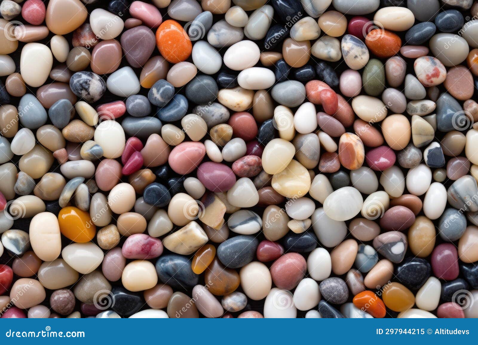 Macro Shot of Multi-colored Tiny Pebbles Stock Image - Image of ...