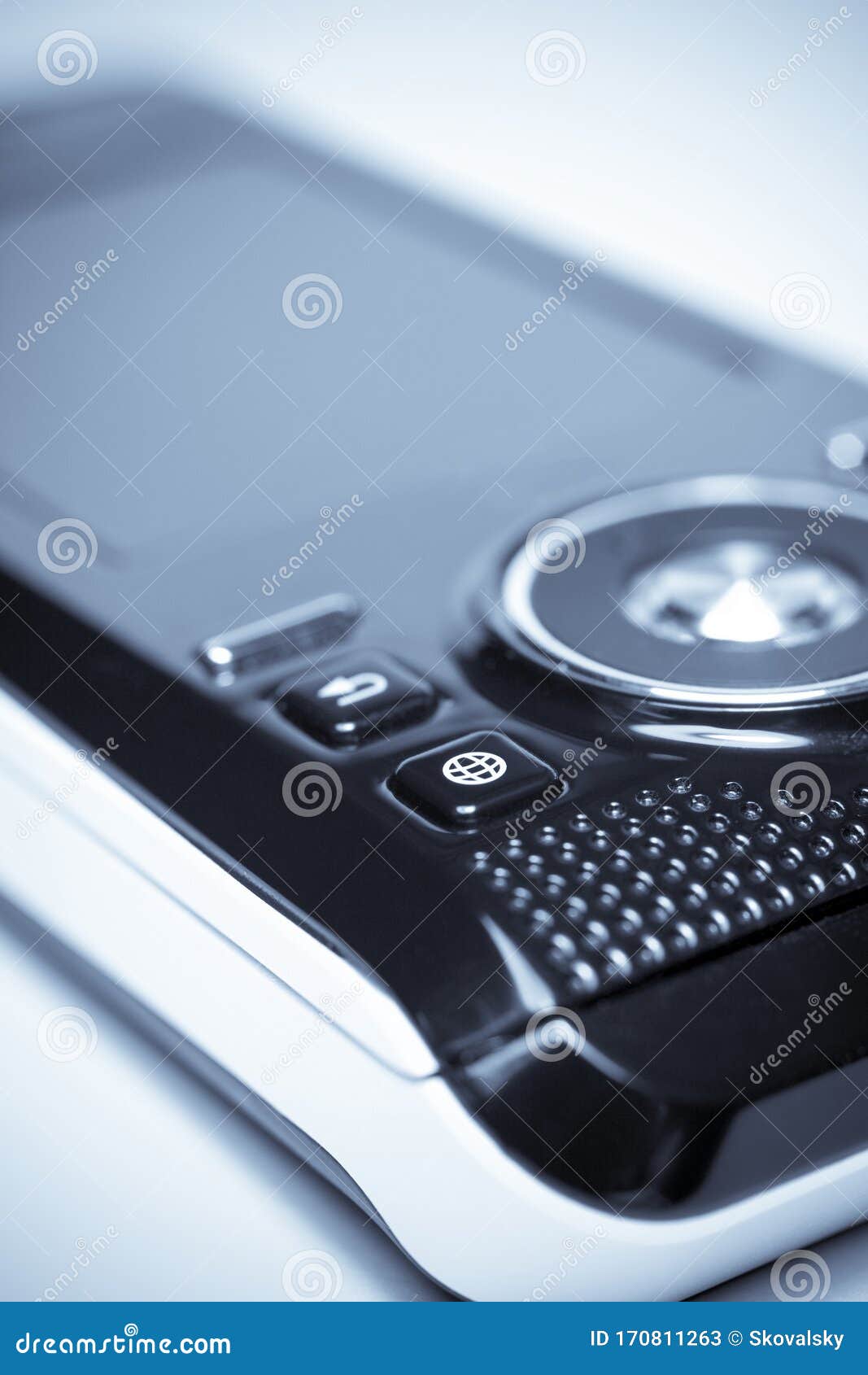 Macro Shot of an Old Mobile Phone Stock Image - Image of background ...