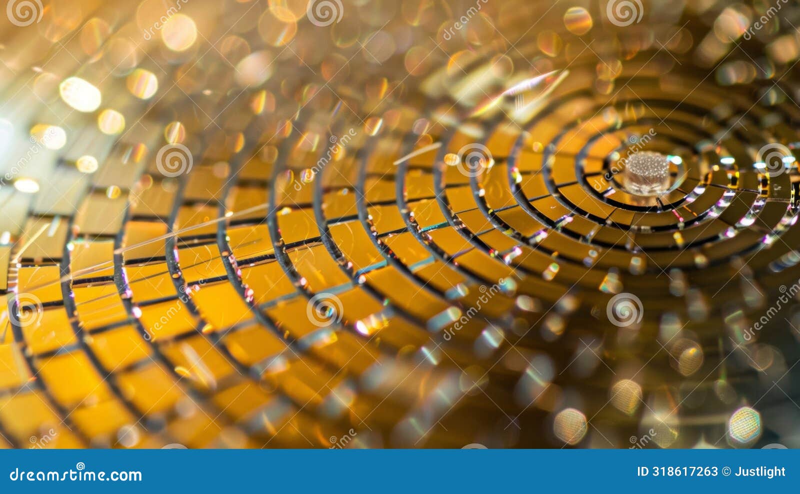 A Macro Shot of a Piezoelectric Sensor with Its Tiny Crystals Arranged ...