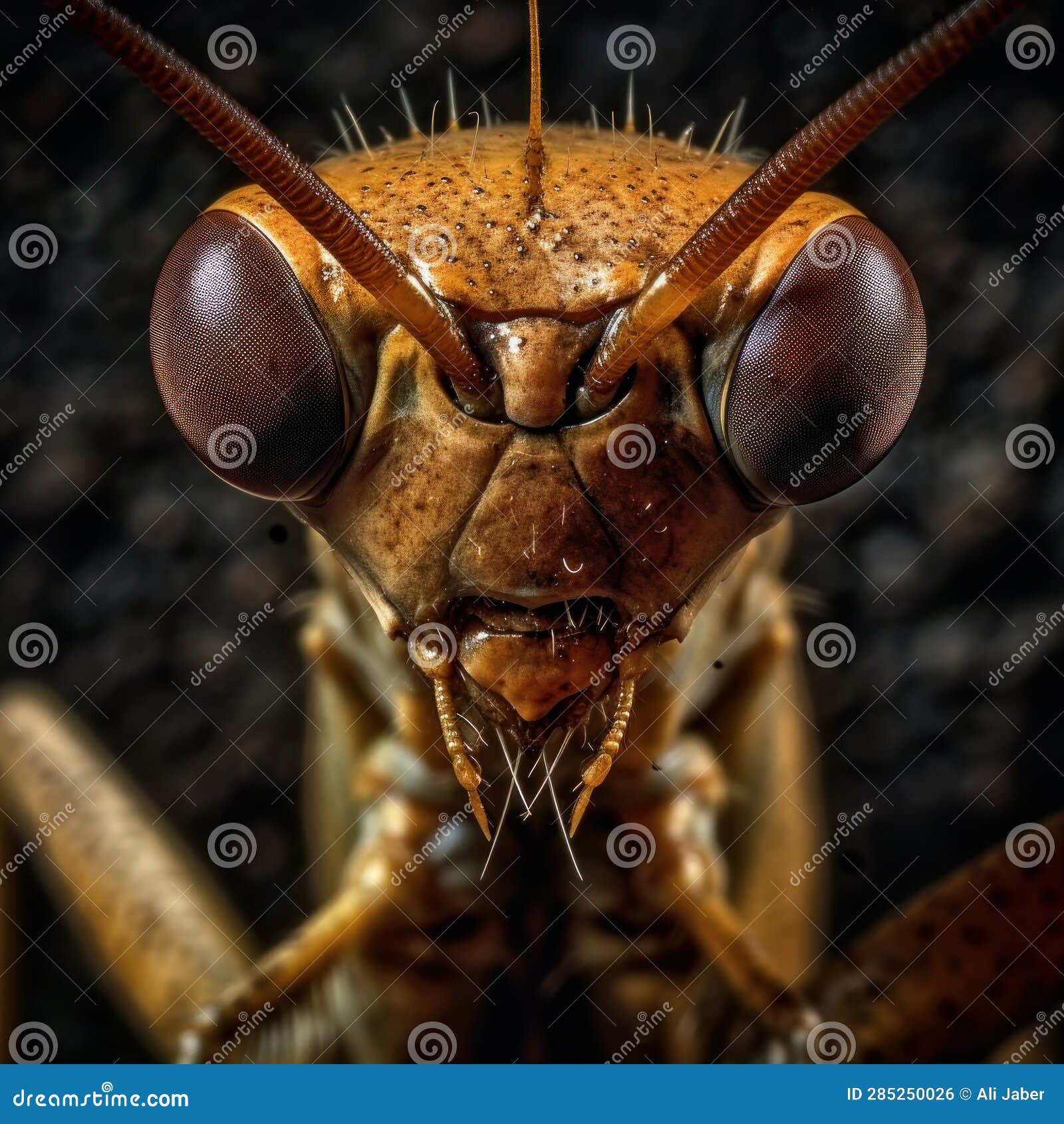A Macro Shot of a Praying Mantis Stock Photo - Image of carnivore ...