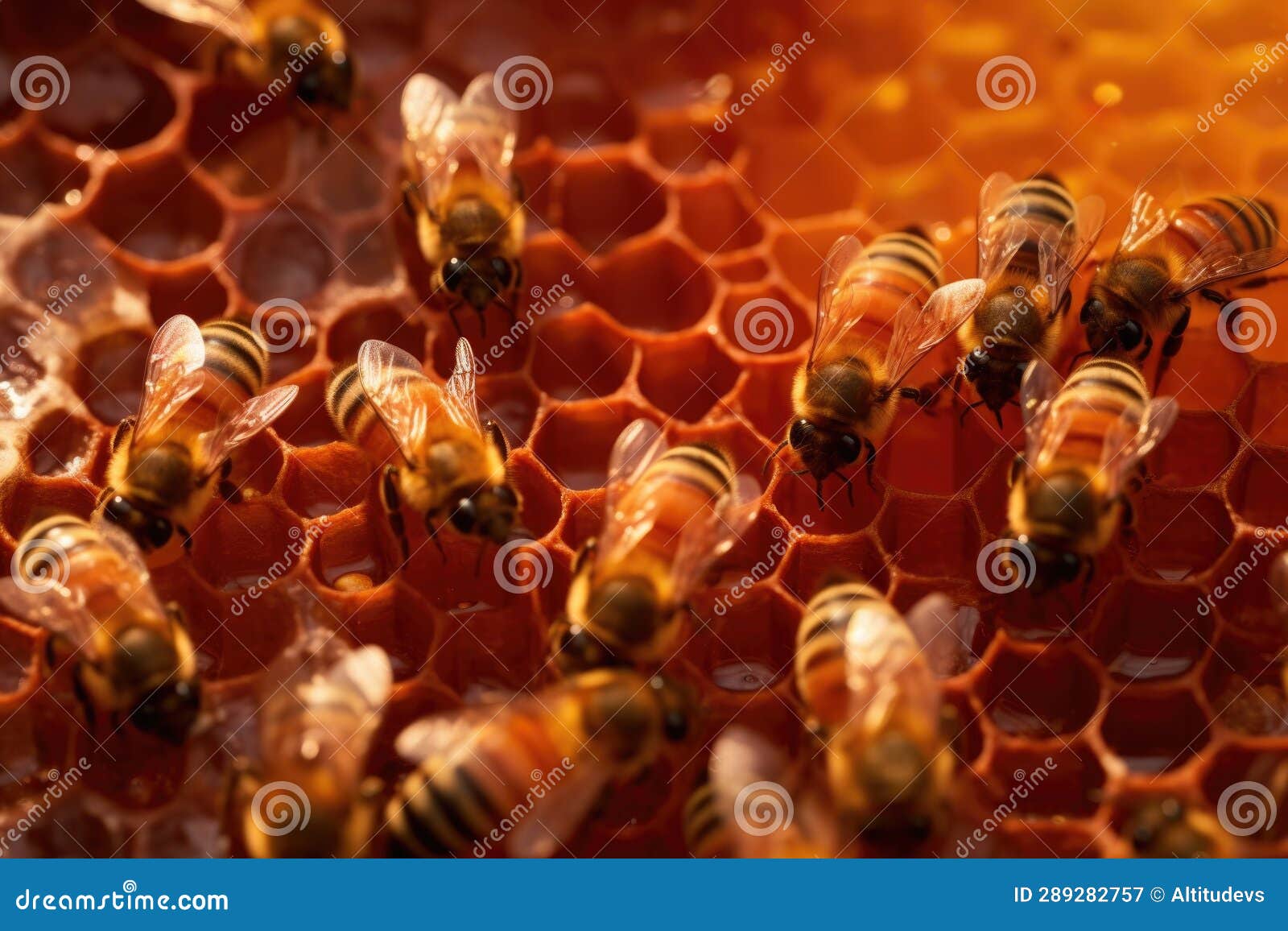 Macro Shot of Propolis, Bee Glue, in Hive Stock Image - Image of ...