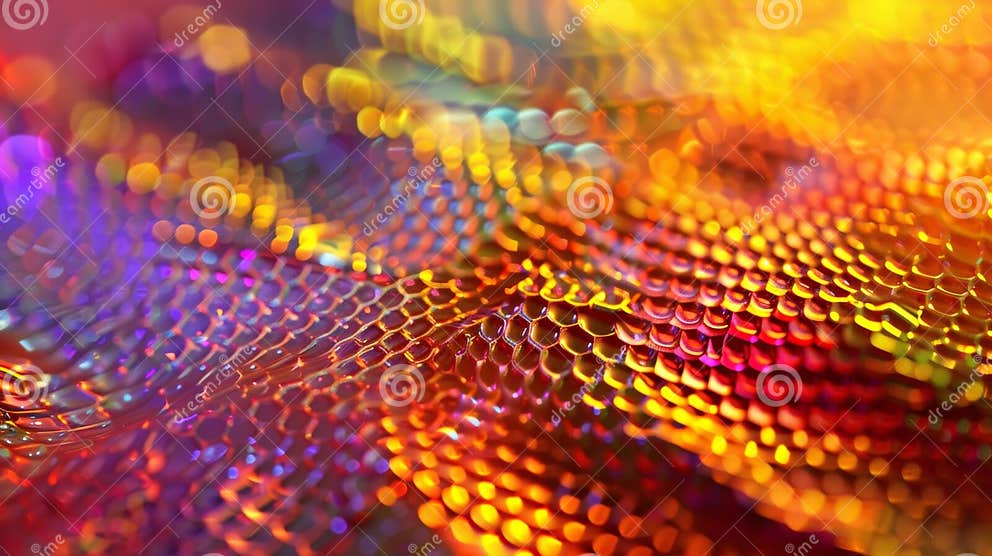 A Macro Shot of a Quantum Dot Display Panel Showcasing the Intricate ...