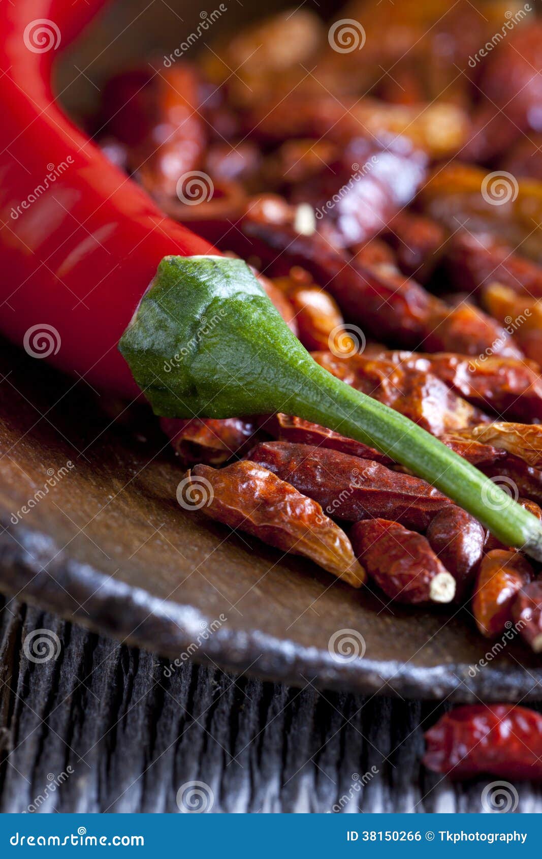 Macro Shot of a Red Hot Chili Pepper Stock Photo - Image of indoors ...