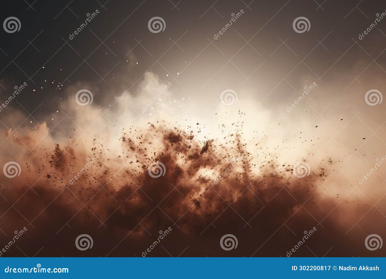 Sand Dust Powder Splash. Flowing Grit Speckles And Particles Wavy ...