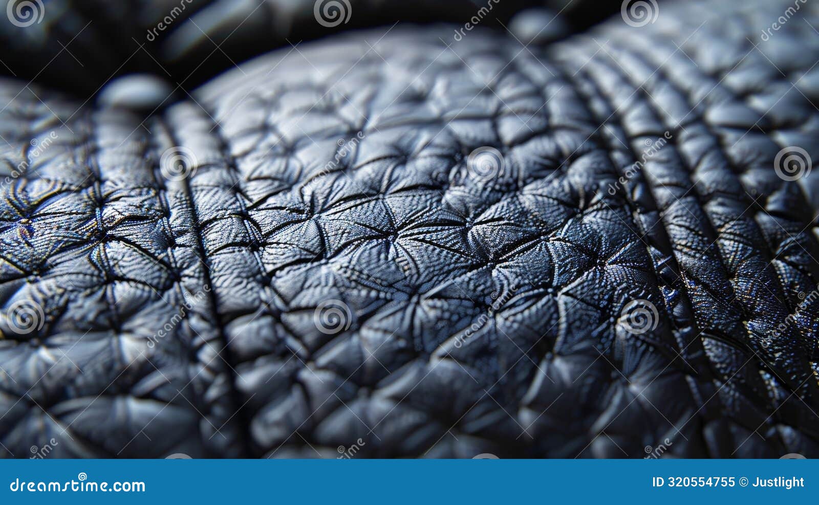 A Macro Shot of the Shiny Smooth Surface of a Black Leather Sofa ...