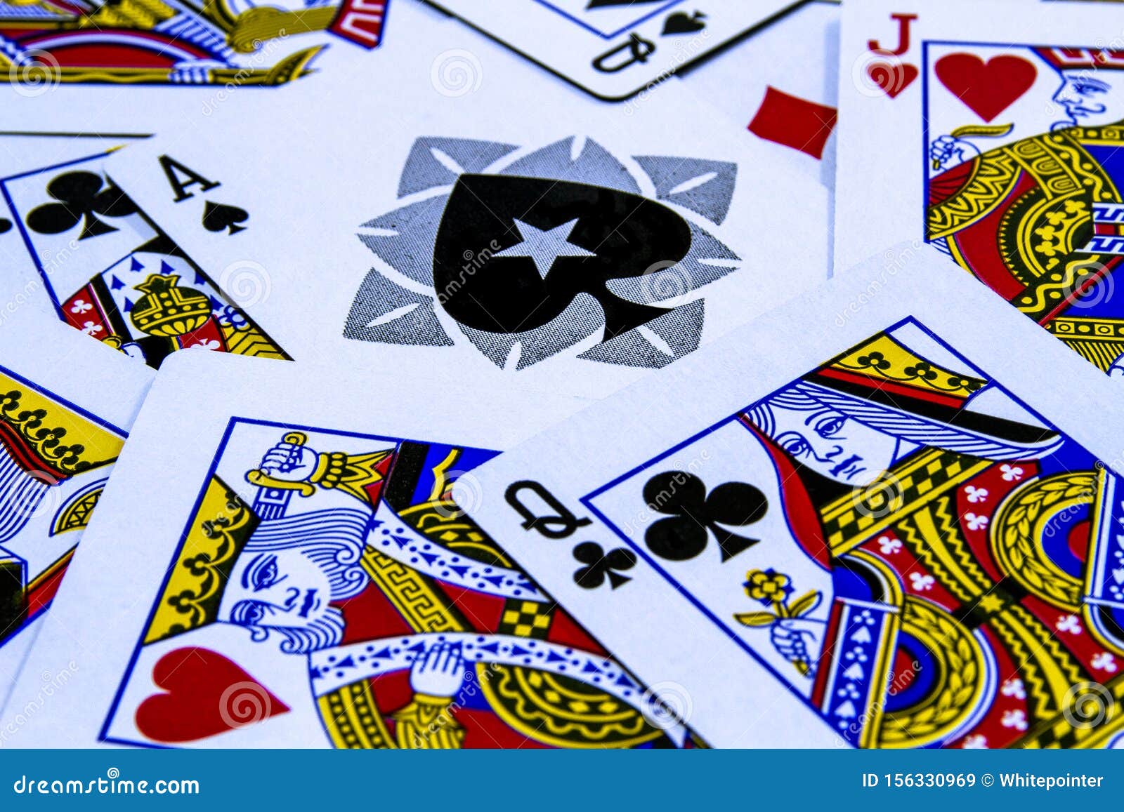 Macro Shot Stack of Playing Cards Stock Image - Image of macro, memory ...