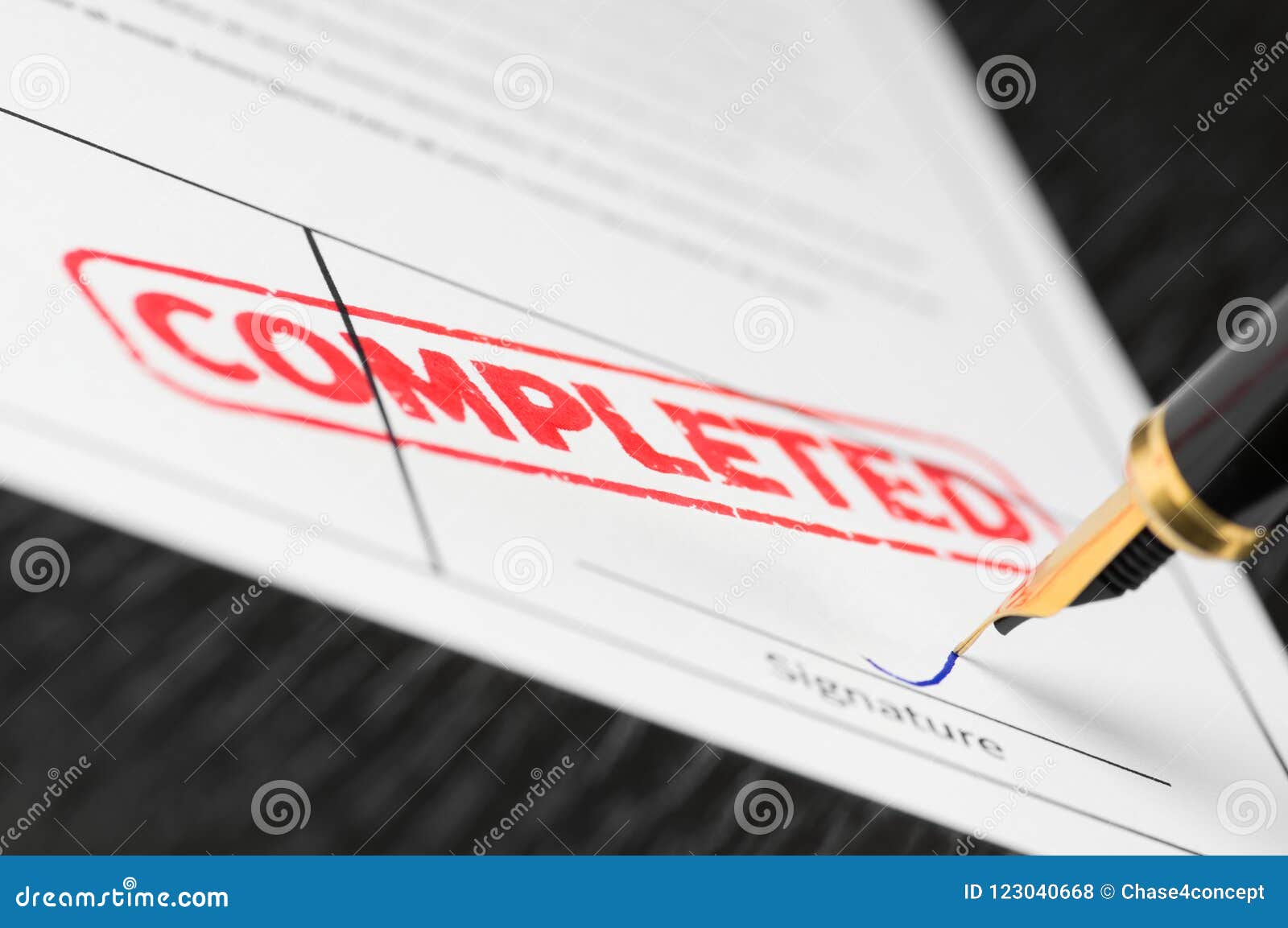 Completed Stamp Stock Photo | CartoonDealer.com #247818