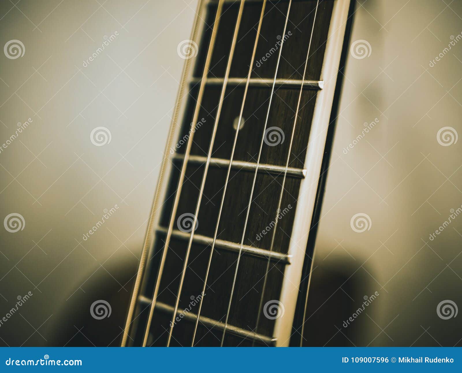Macro Shot of Strings of Classical Acoustic Guitar Stock Photo - Image ...