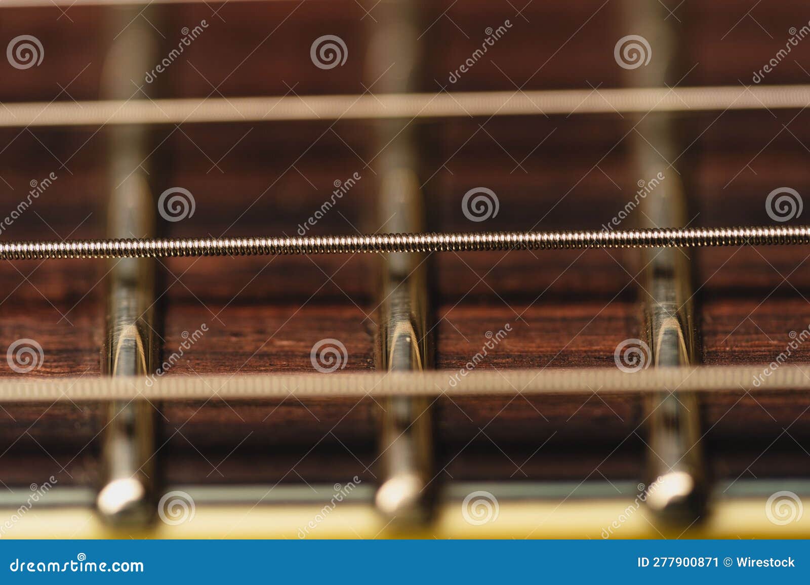 Macro Shot of the Strings of an Electric Guitar Stock Image - Image of ...