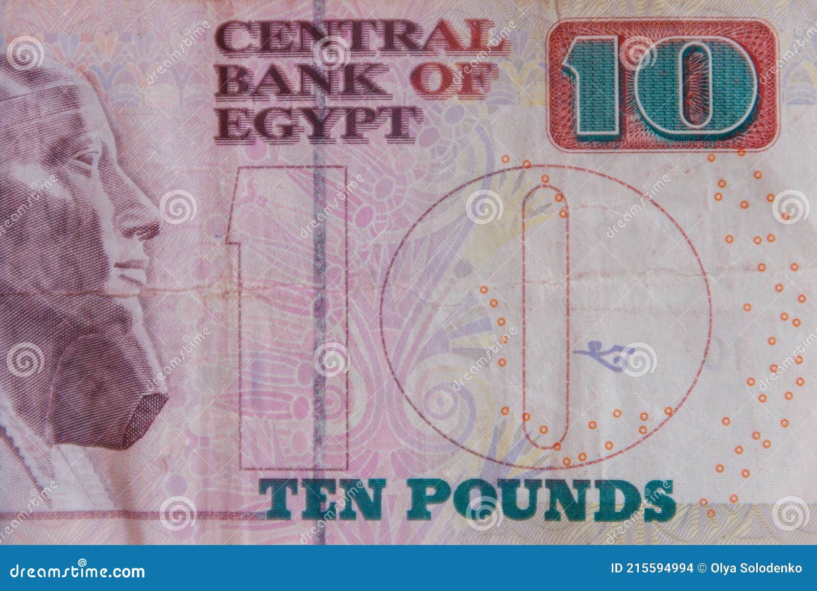 Macro Shot of Ten Egyptian Pounds Bill Stock Photo - Image of cash ...