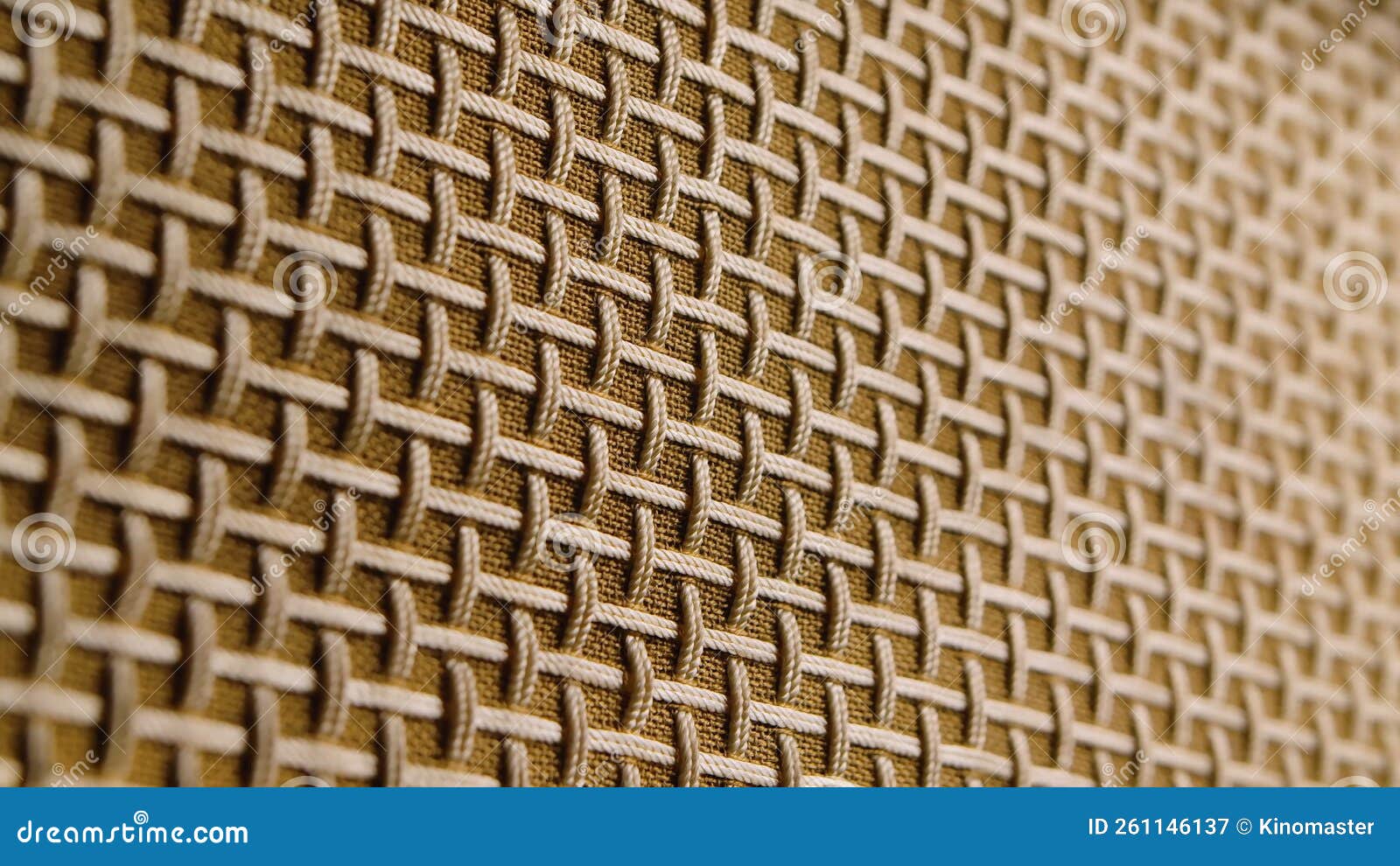 Macro Shot of the Texture of a Fibrous Threads, Checkered Structure ...