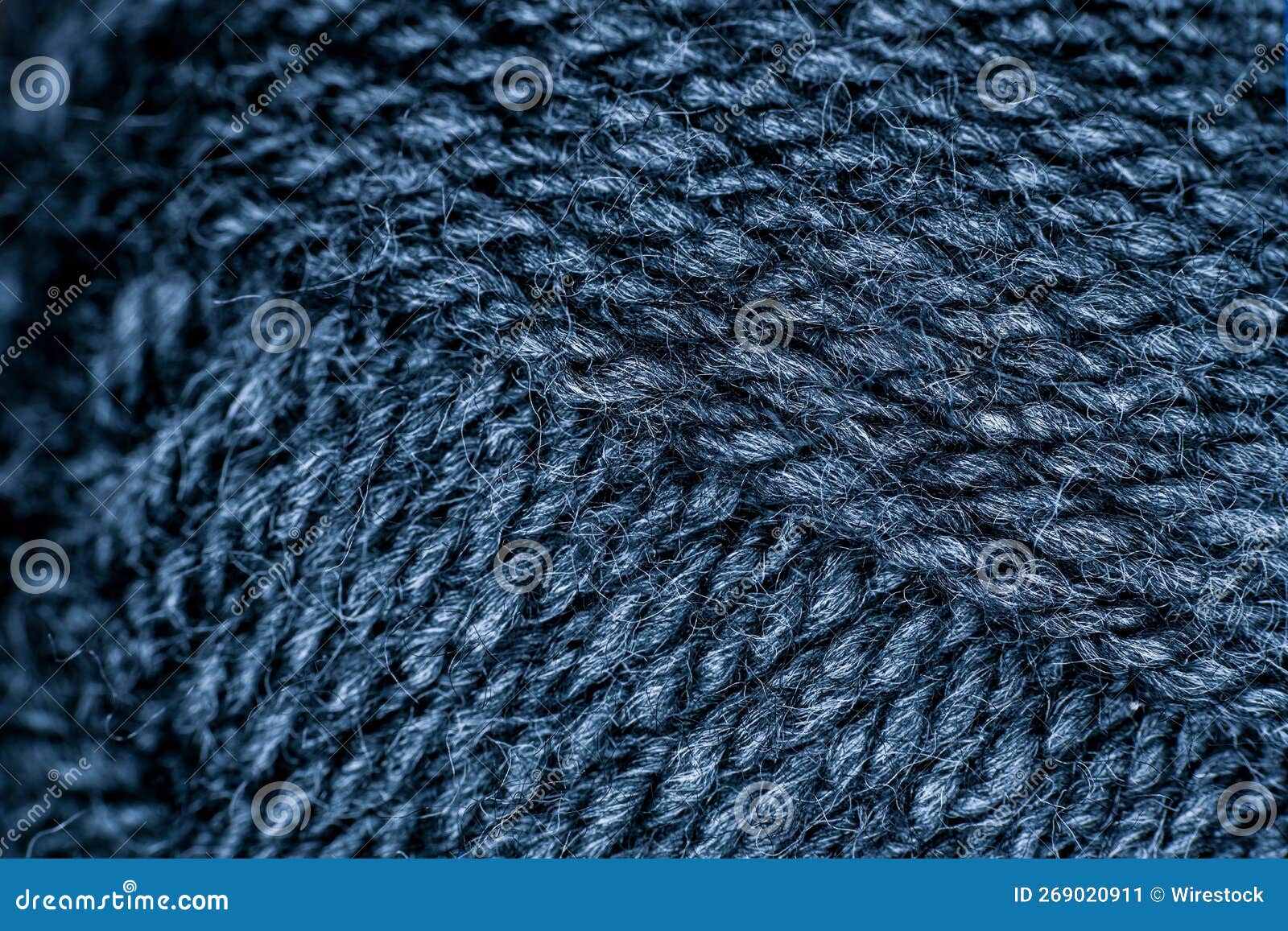 Macro Shot of the Texture of a String Bright Blue Rope Stock ...