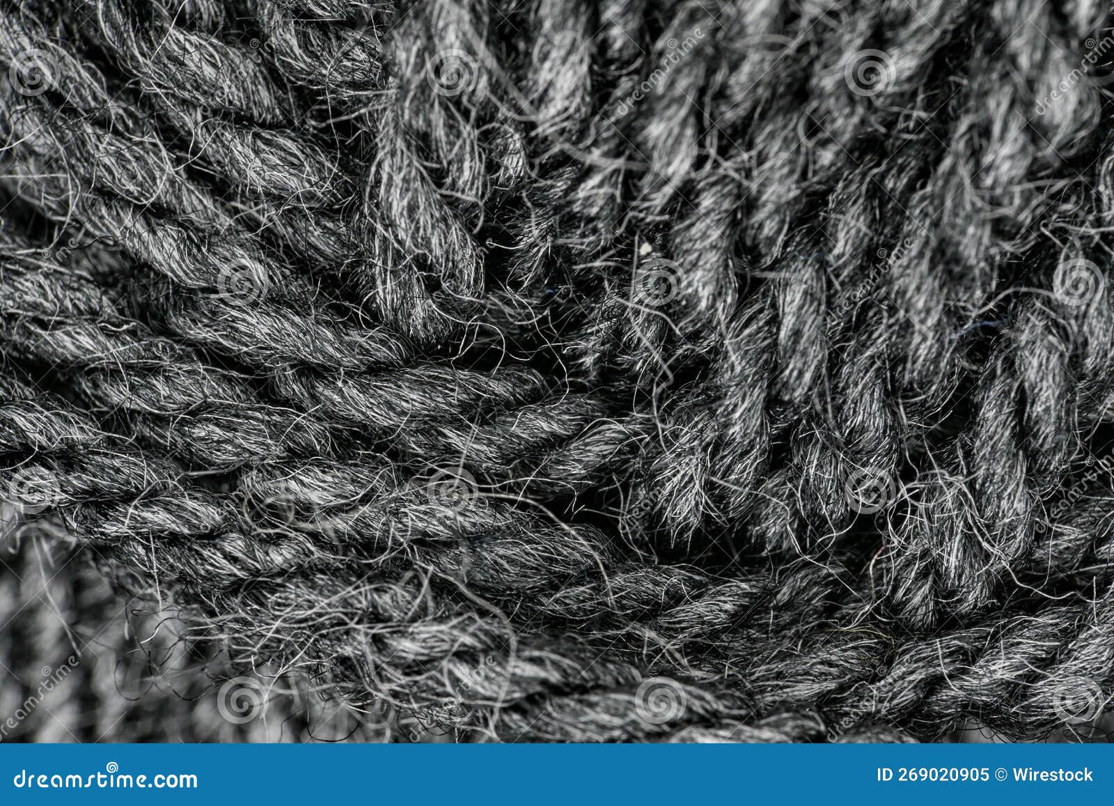 Macro Shot of the Texture of a String Bright Grey Rope Stock ...