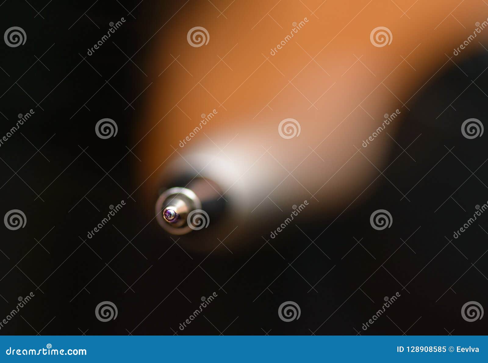 Macro shot of tip pen. stock image. Image of paper, shallow - 128908585