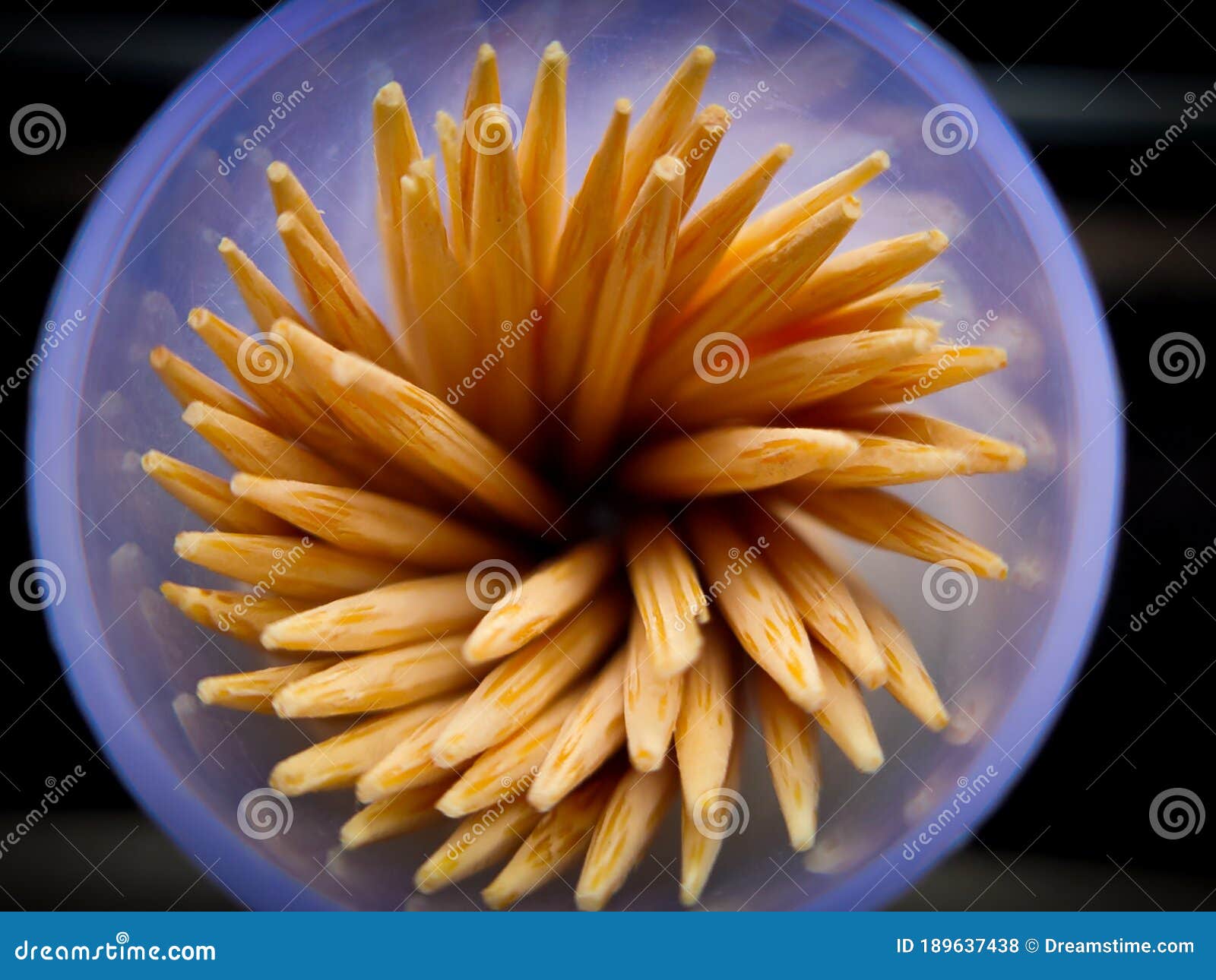 A Macro Shot of Toothpicks with Flowers Shape. Stock Photo - Image of ...