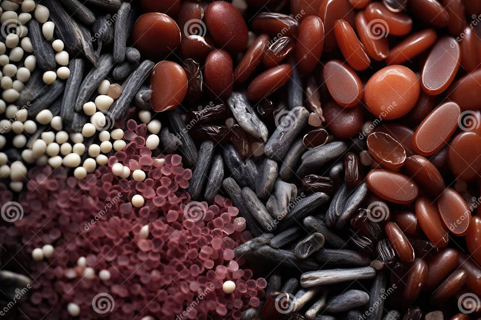 Macro Shot of Unique Heritage Seed Textures Stock Photo - Image of ...