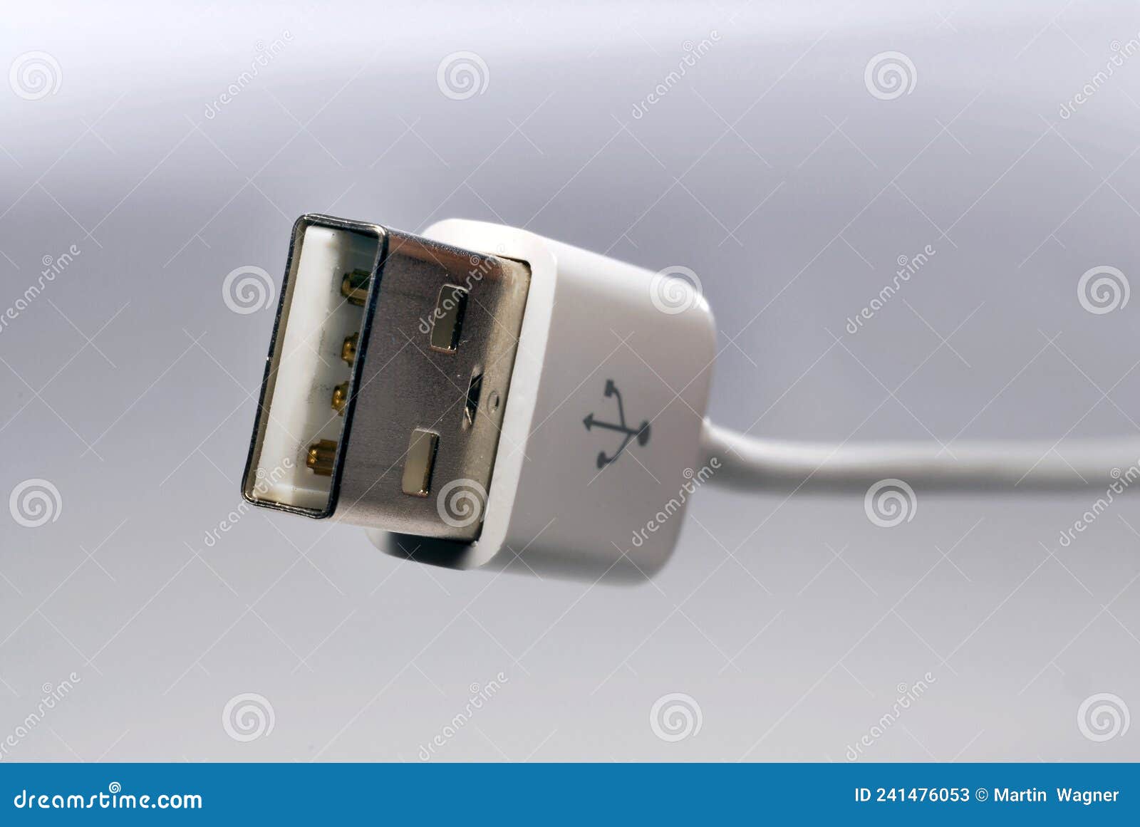Macro Shot of a USB Connector in a Communication Device Stock Image ...