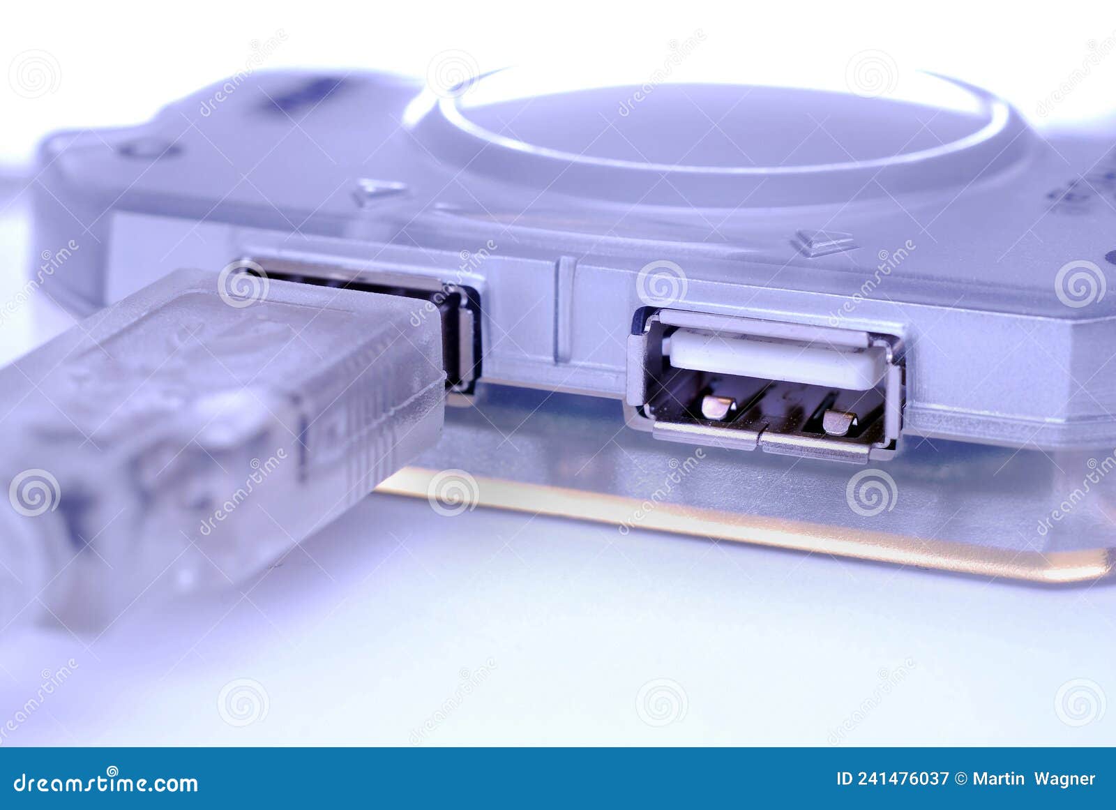 Macro Shot of a USB Connector in a Communication Device Stock Image ...