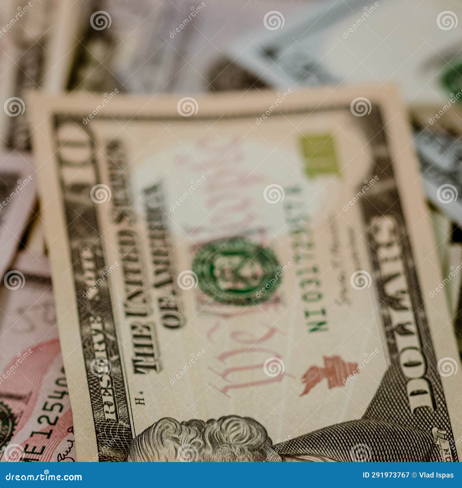 Macro Shot of USD Currency. USD Inflation, US Money Stock Image - Image ...