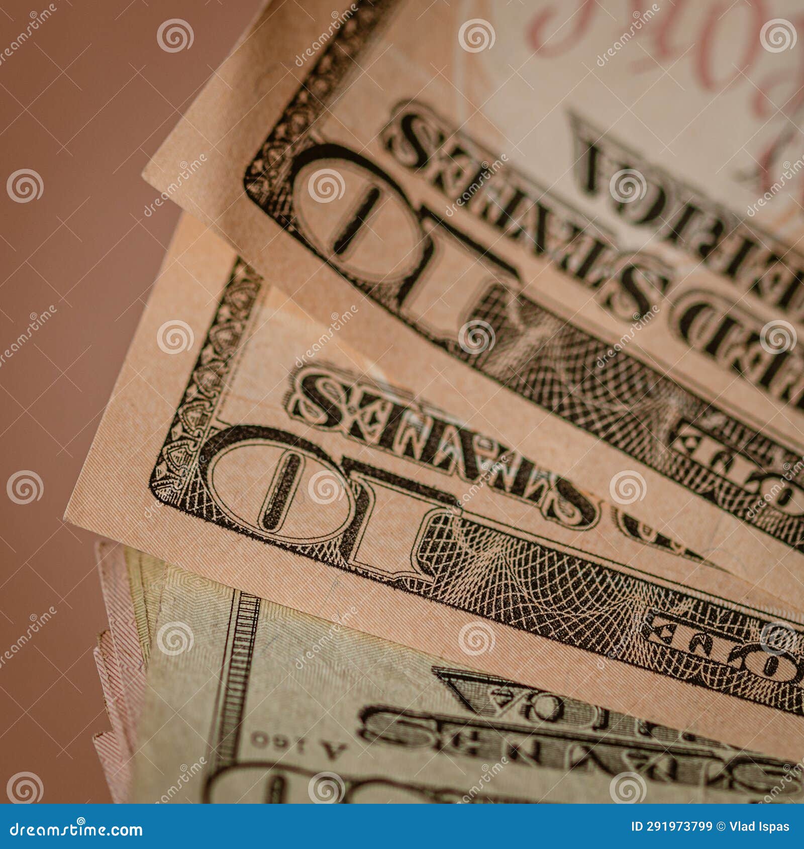 Macro Shot of USD Currency. USD Inflation, US Money Stock Image - Image ...