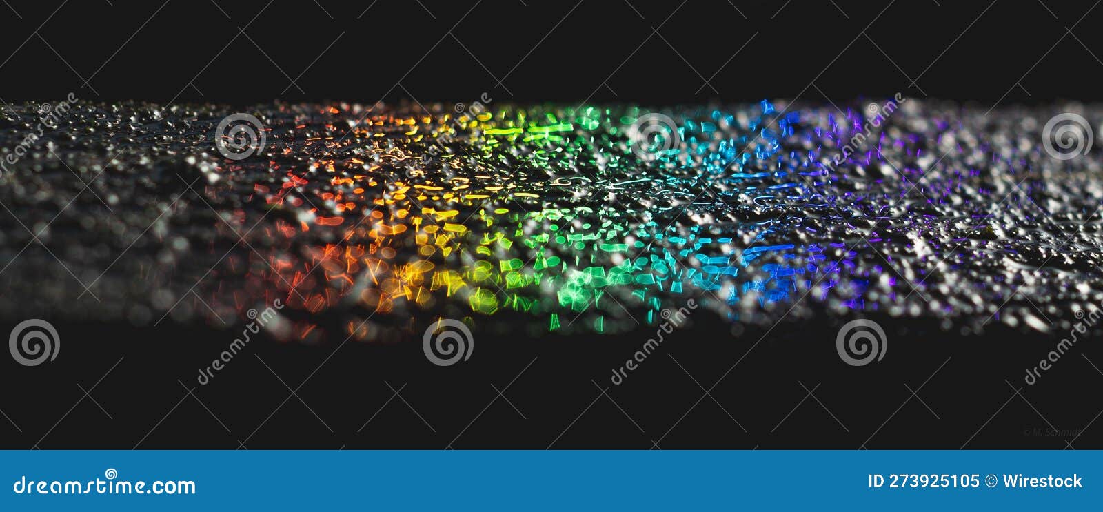 Macro Shot of a Vibrant Array of Colors, Created by the Refraction of ...