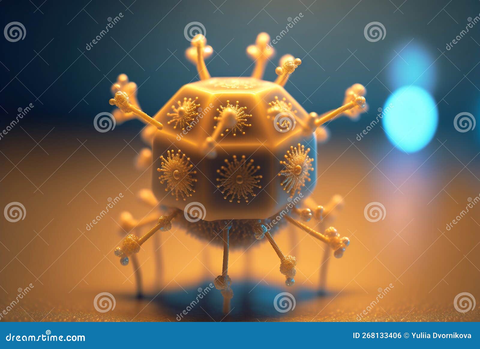 Macro Shot of Virus. Microbiology Pathogen Cell Stock Photo - Image of ...