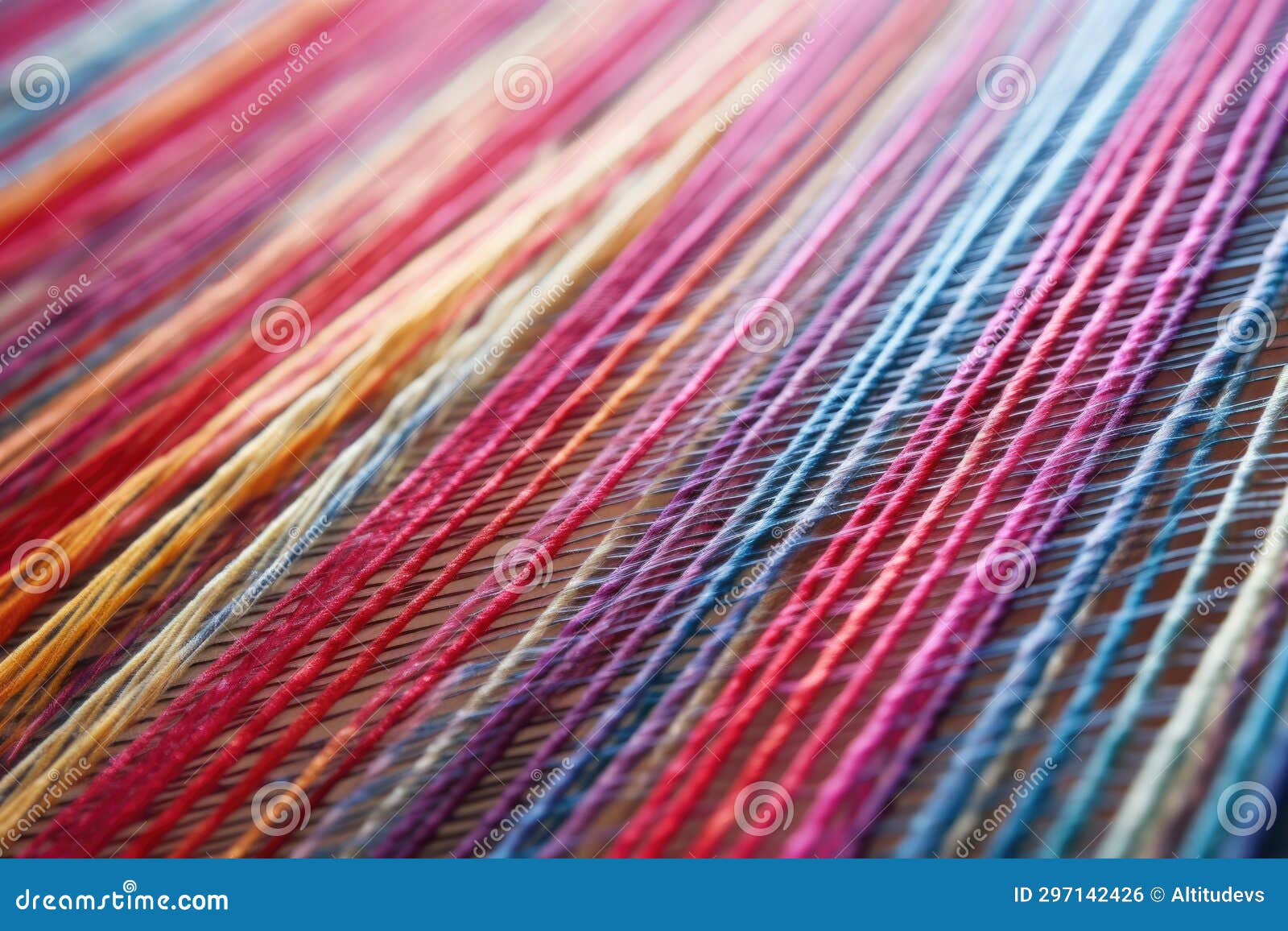 Macro Shot of Warp Knitting Process Stock Photo - Image of generated ...