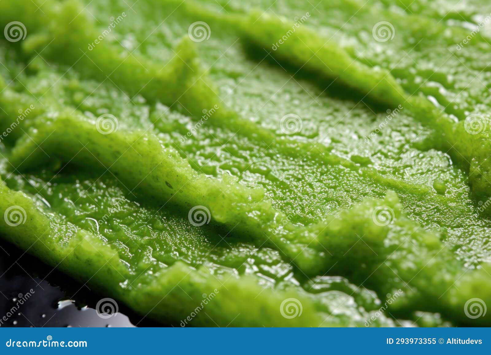 A Macro Shot of Wasabi Paste, Showing Texture Details Stock Image ...