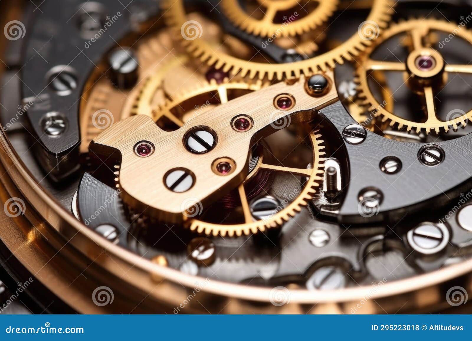 Macro Shot of Watch Gears and Tachymeter Scale Stock Photo - Image of ...