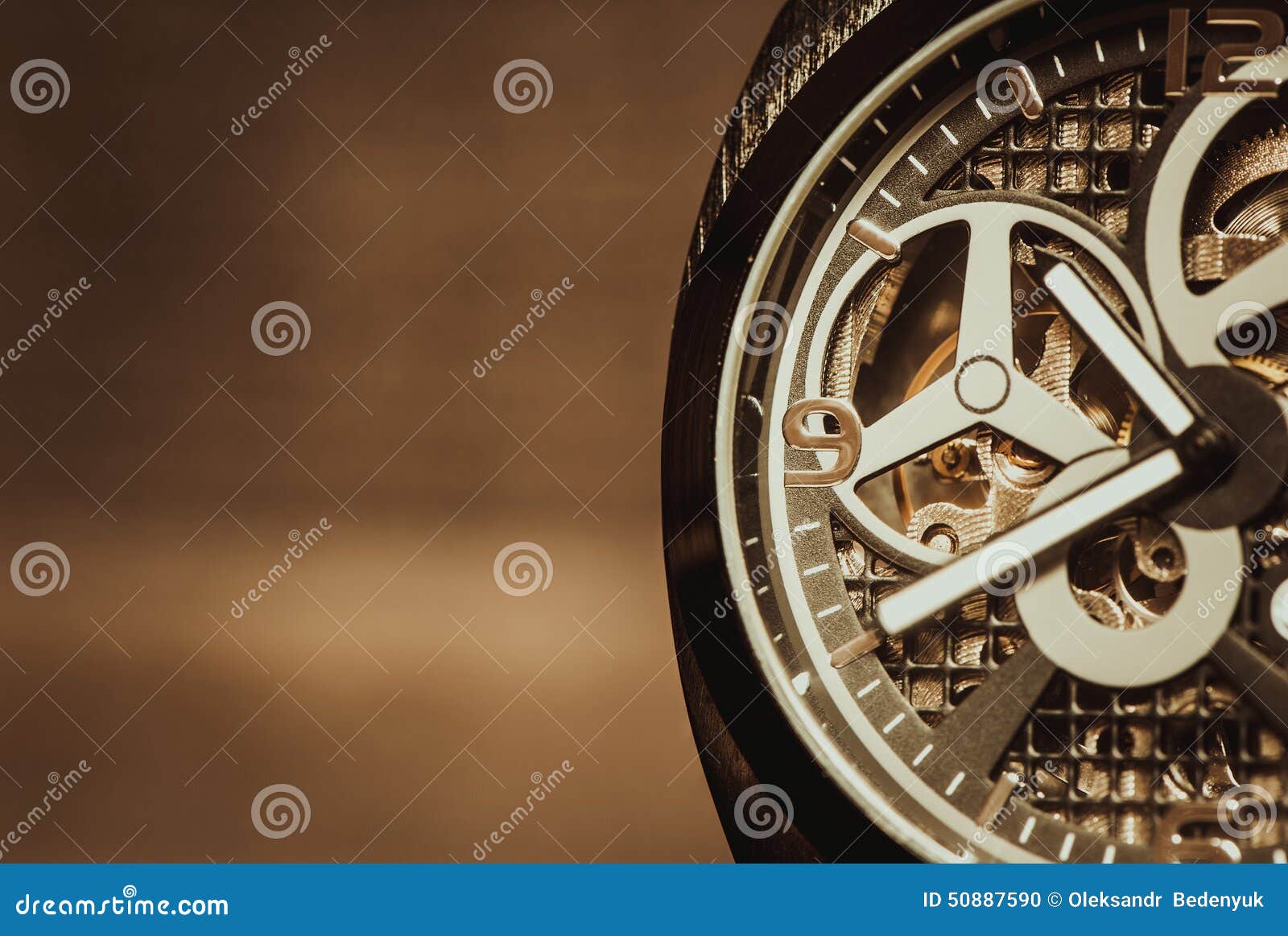 Macro Shot of Watch Mevement Stock Photo - Image of gear, detail: 50887590