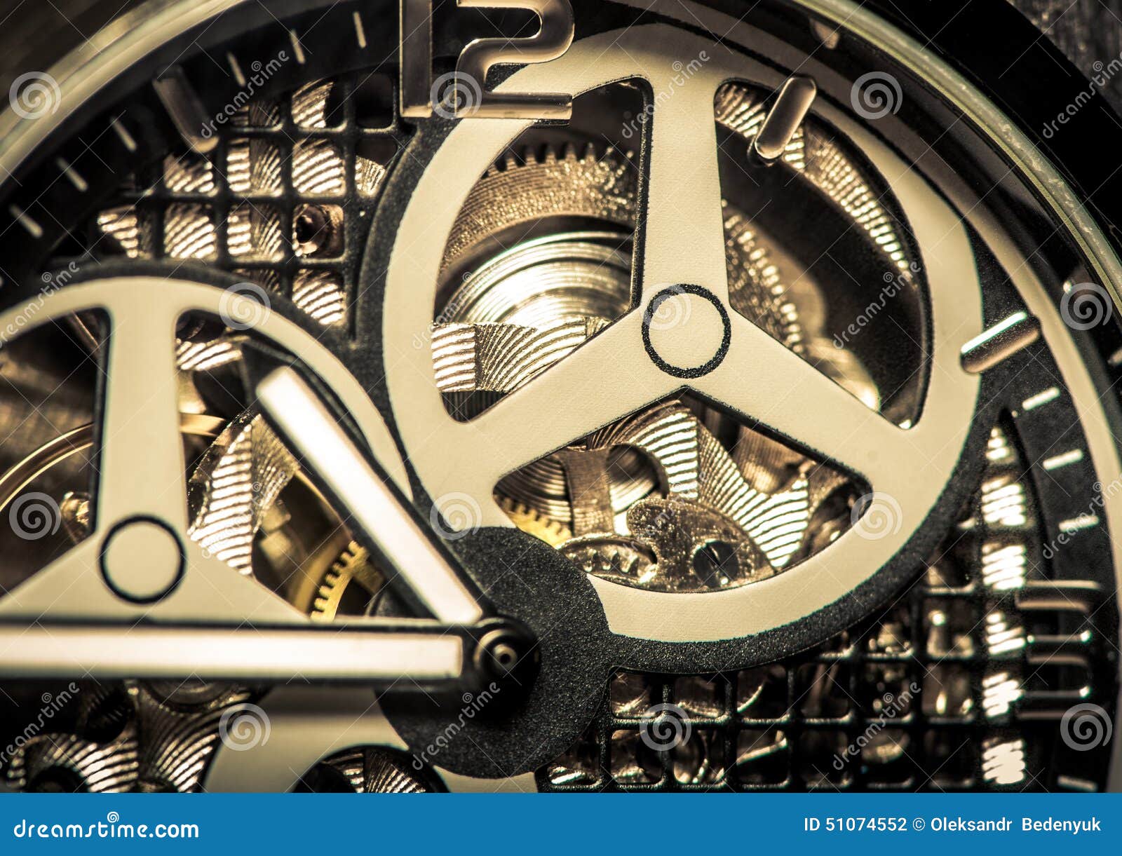 Macro Shot of Watch Movement Stock Photo - Image of macro, background ...