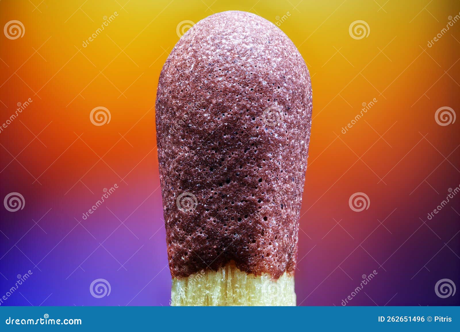 Macro Shot of a Wooden Matchstick. Microscopic World Stock Photo ...