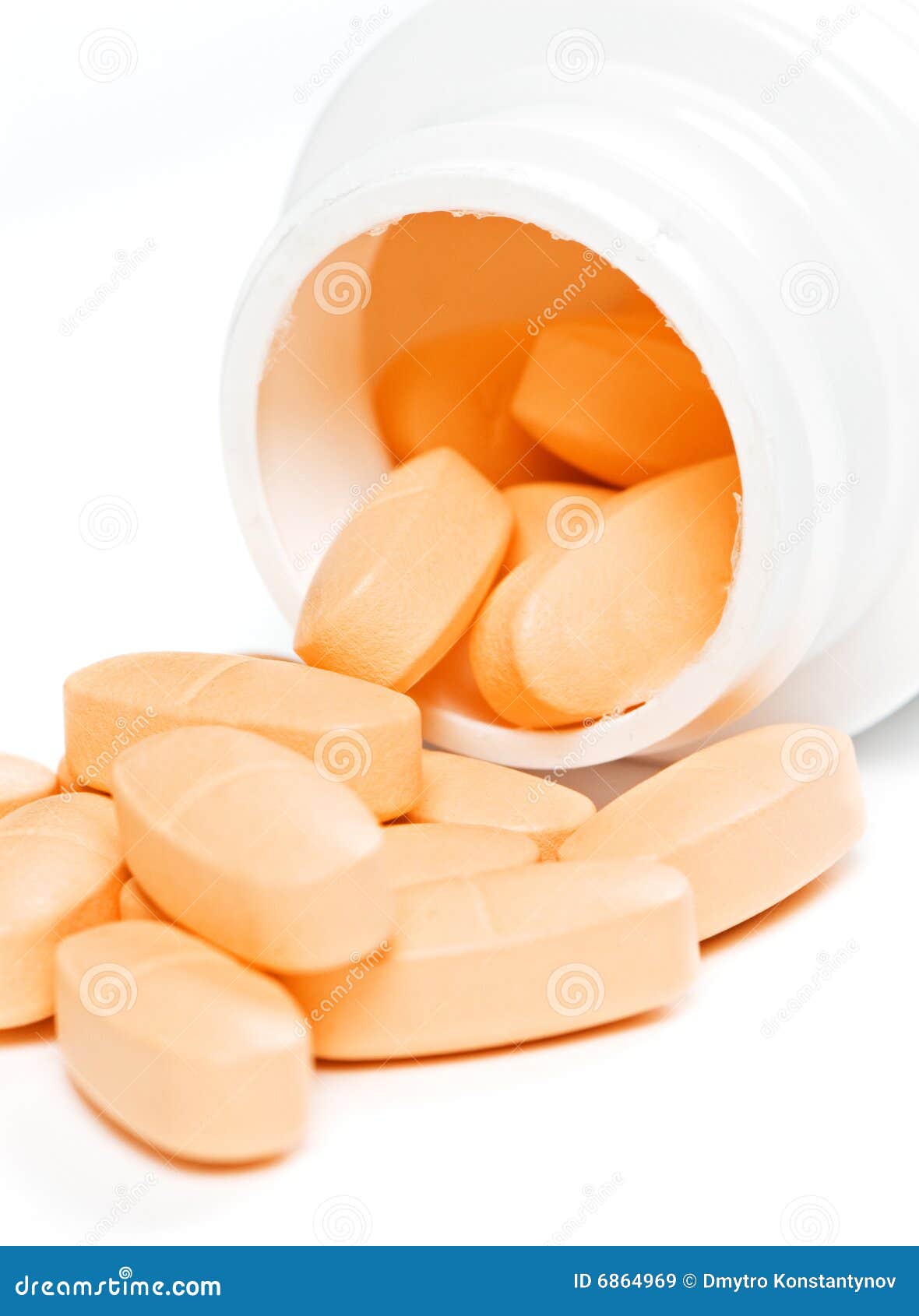 Macro Shot of Yellow Pills and Bottle Stock Image - Image of macro ...