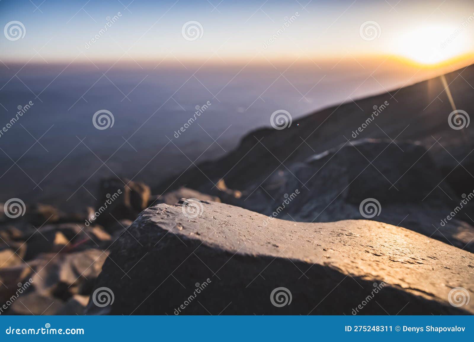 In Macro, the Smooth Surface of a Stone from Solidified Lava on the ...