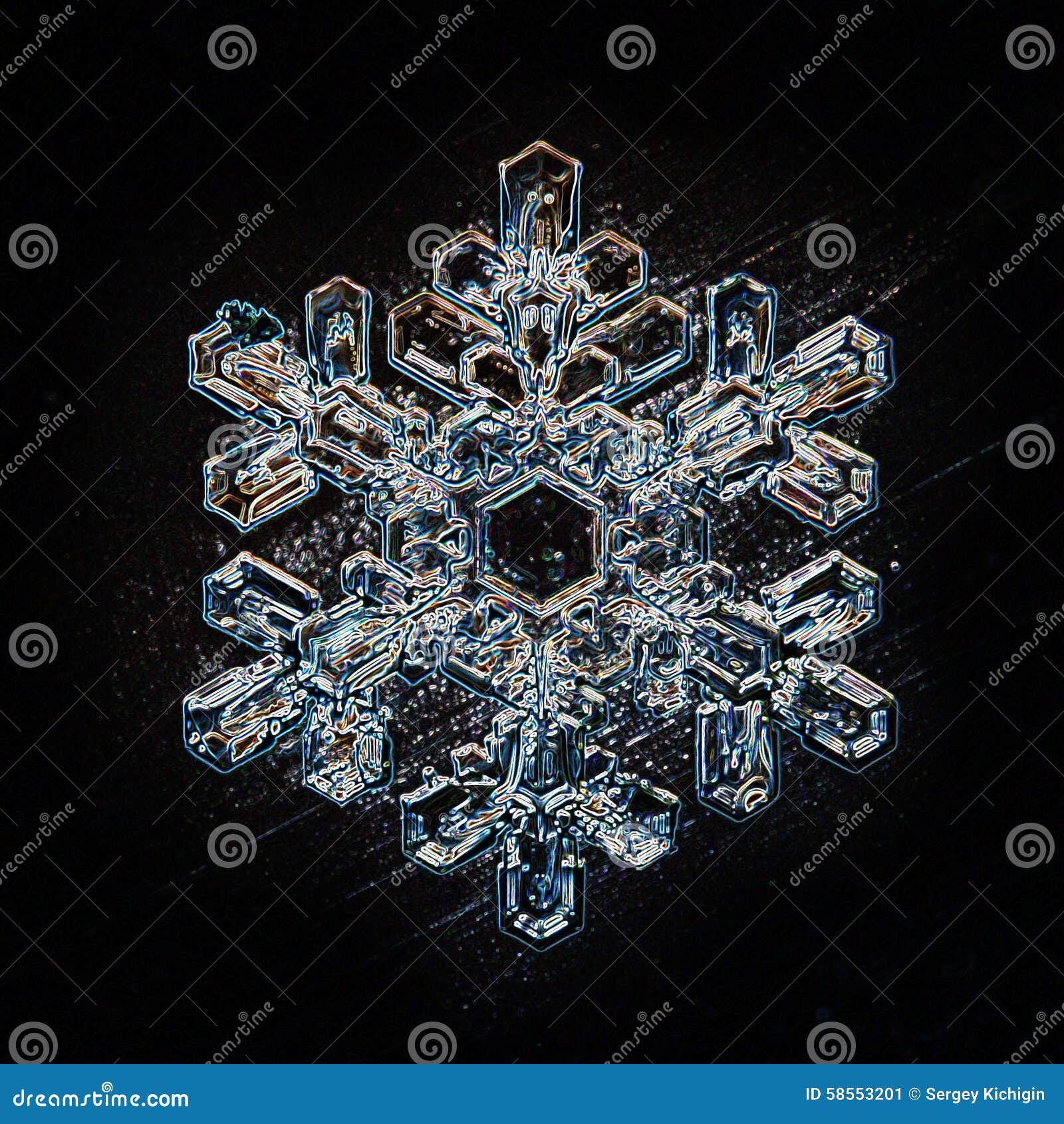 Macro Snowflake Ice Crystals Stock Image - Image of pattern, layer ...