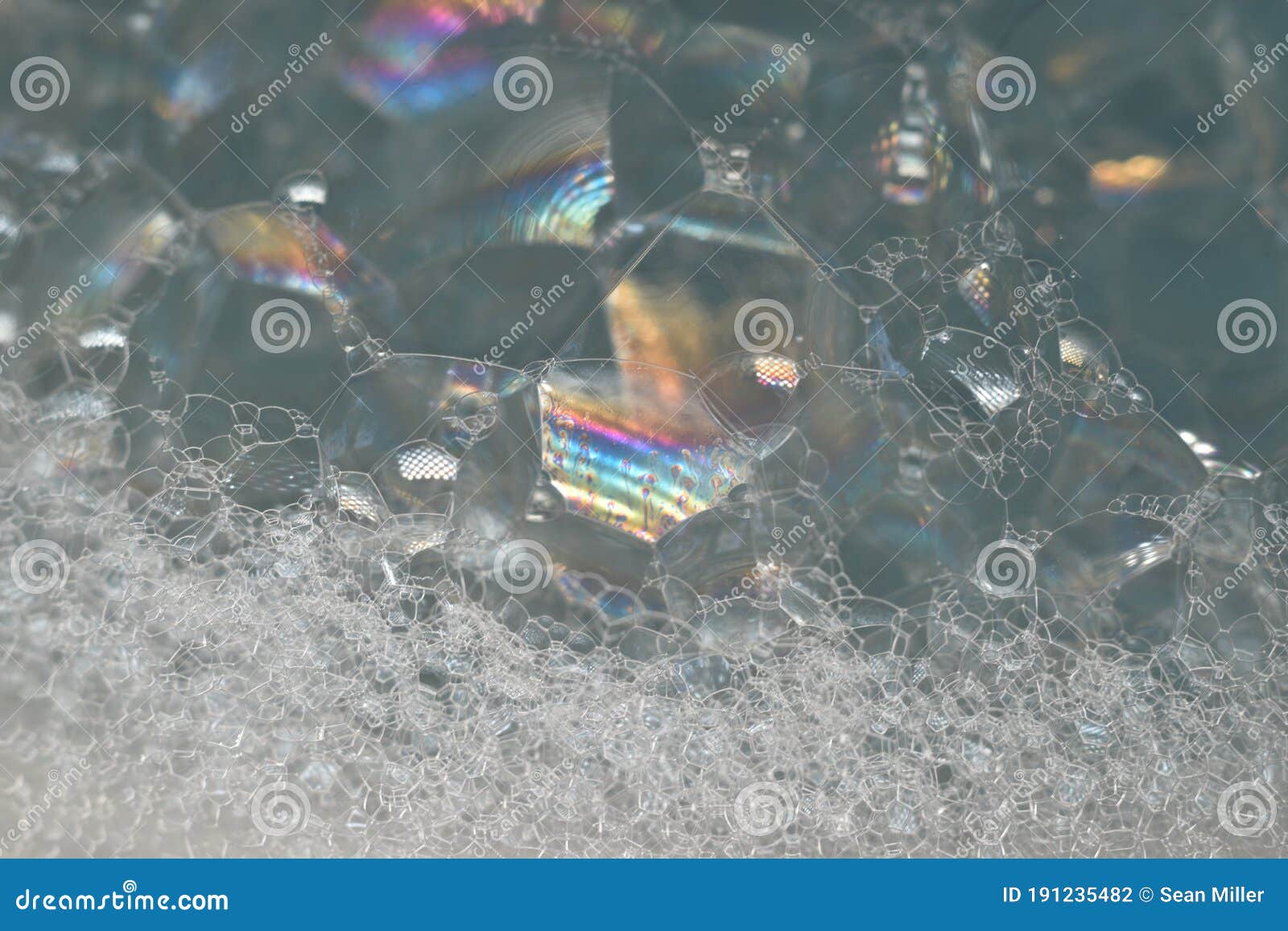 Macro of Soap Bubbles Mixing and Popping. Stock Photo - Image of ...