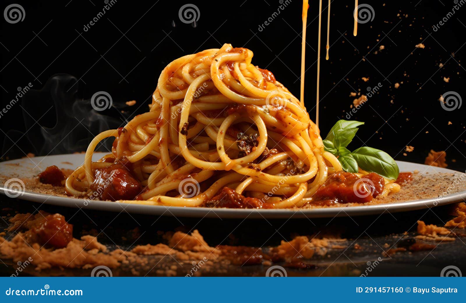 Macro Spaghetti that Looks Delicious, Ai Generative Stock Illustration ...