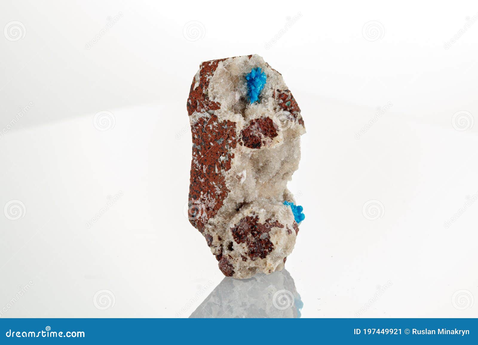 Macro Stone Mineral Pentagonite on a White Background Stock Image ...