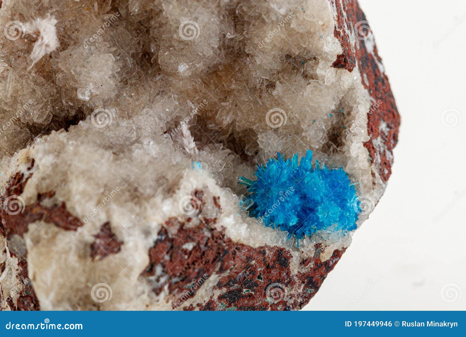 Macro Stone Mineral Pentagonite on a White Background Stock Photo ...