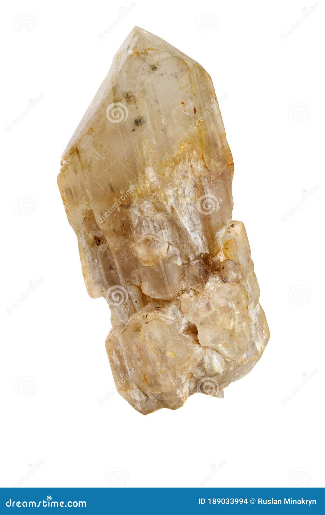 Macro Stone Mineral Topaz on a White Background Stock Photo - Image of ...