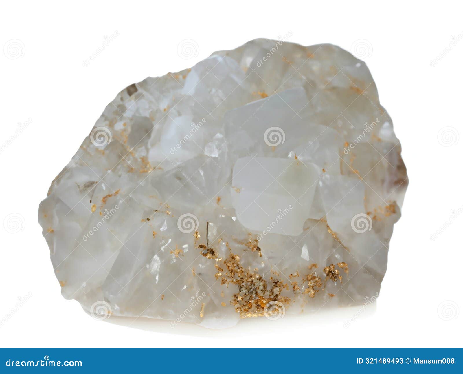 Macro Stone Quartz Mineral in White Background Stock Image - Image of ...