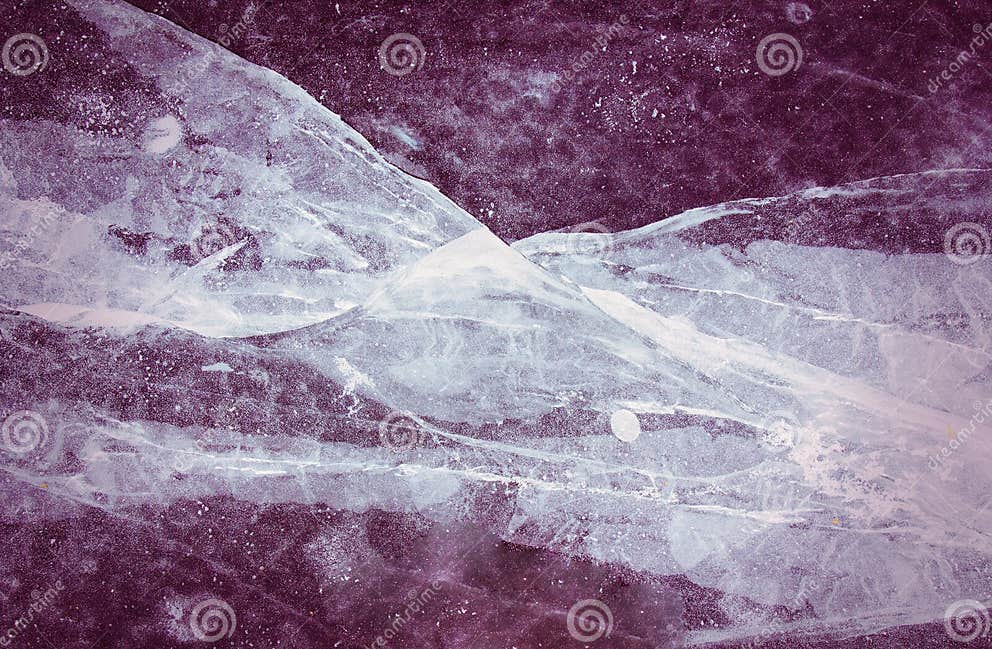 Macro Structure, Pattern and Crystals of Newly Formed Ice Stock Image ...
