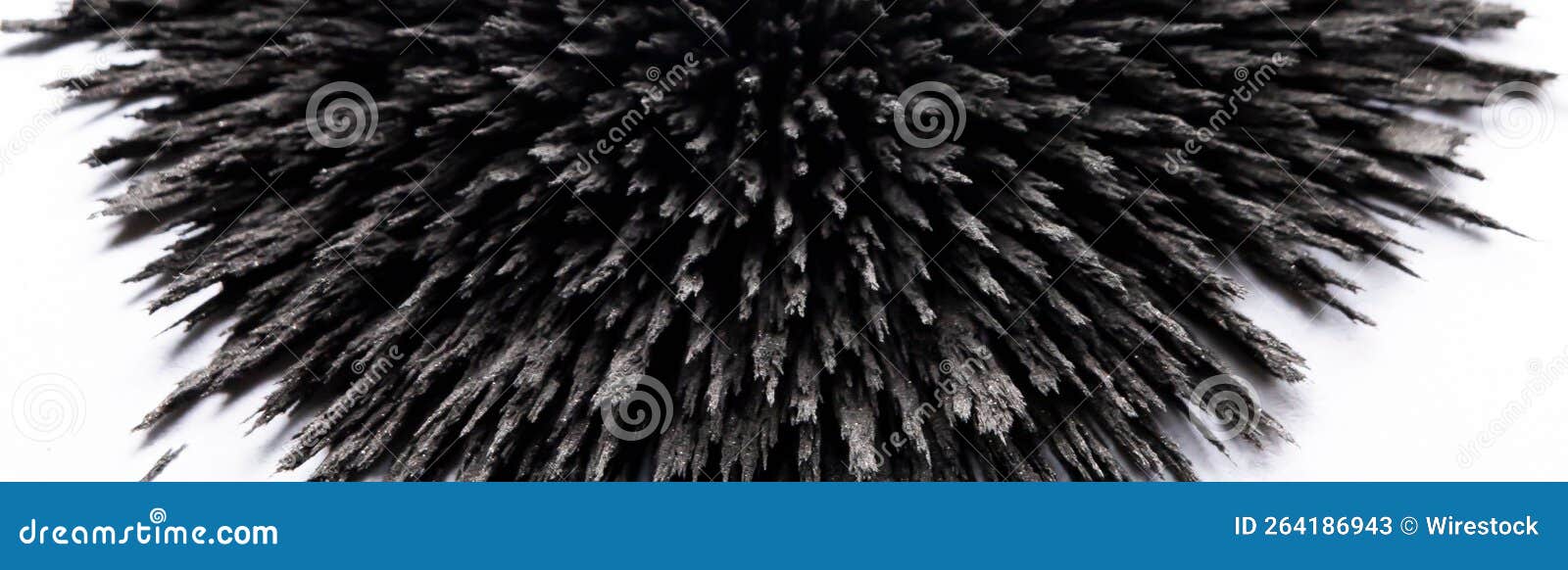 Macro Texture of the Black Iron Dust on the White Background Stock ...